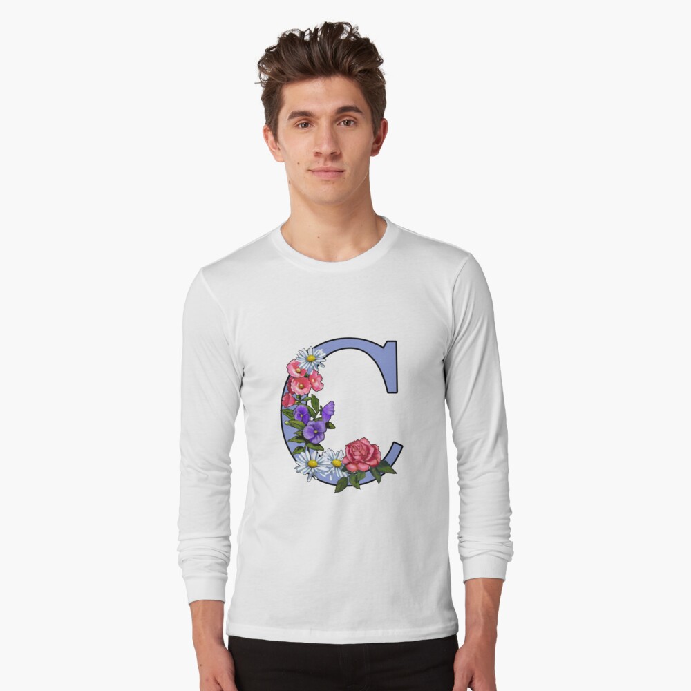 "Letter C, Initial, Monogram, Flowers, Art, Decorated Letter" Poster ...