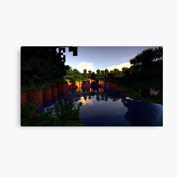 "Minecraft Shader Picture" Canvas Print by Opptitronica | Redbubble