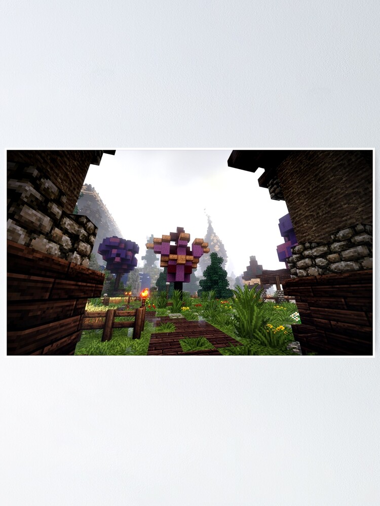 "Minecraft Shader Picture" Poster by Opptitronica | Redbubble