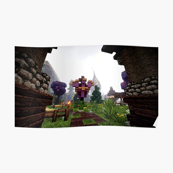 "Minecraft Shader Picture" Poster by Opptitronica | Redbubble