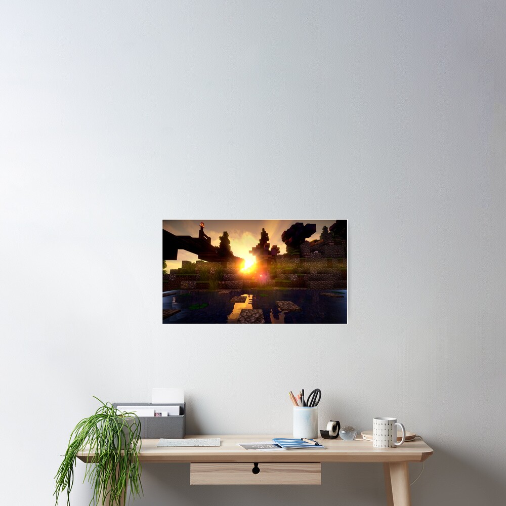 "Minecraft Shader Picture" Poster by Opptitronica | Redbubble