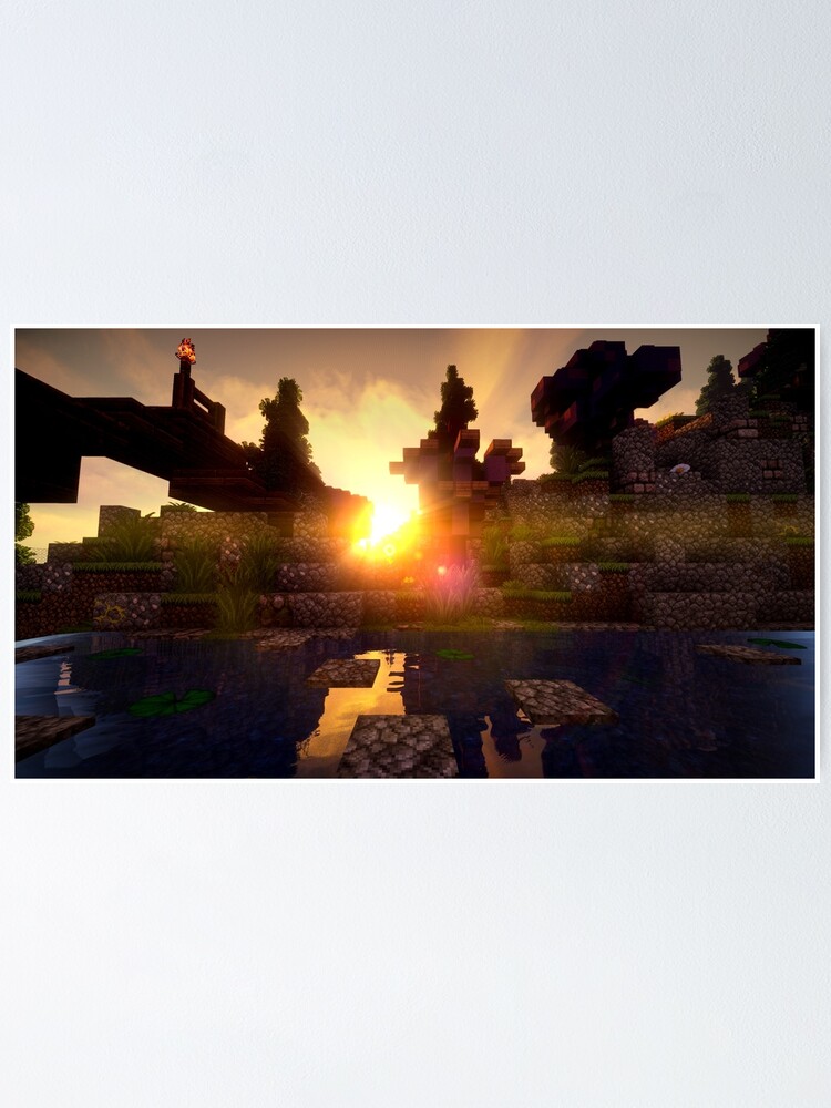 "Minecraft Shader Picture" Poster by Opptitronica | Redbubble