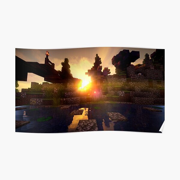 "Minecraft Shader Picture" Poster by Opptitronica | Redbubble