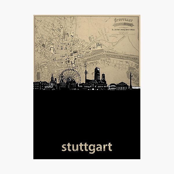 Home & Living Typography art Stuttgart Print Wall Art Watercolor ...