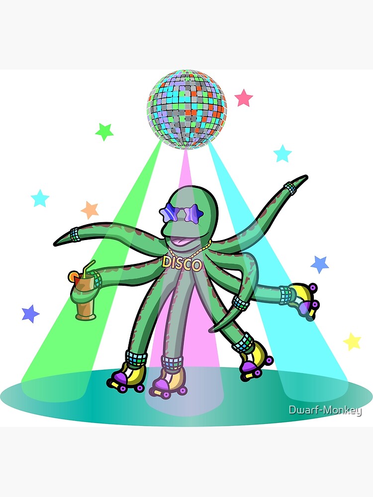 "DISCO OKTOPUS " Poster for Sale by Dwarf-Monkey | Redbubble