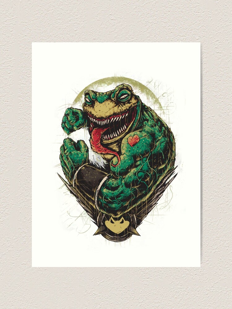 "Fight Toad" Art Print by bonnieprice | Redbubble