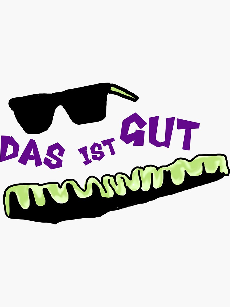 "SIX the Musical “Das Ist Gut” Sunglasses" Sticker for Sale by broadway ...