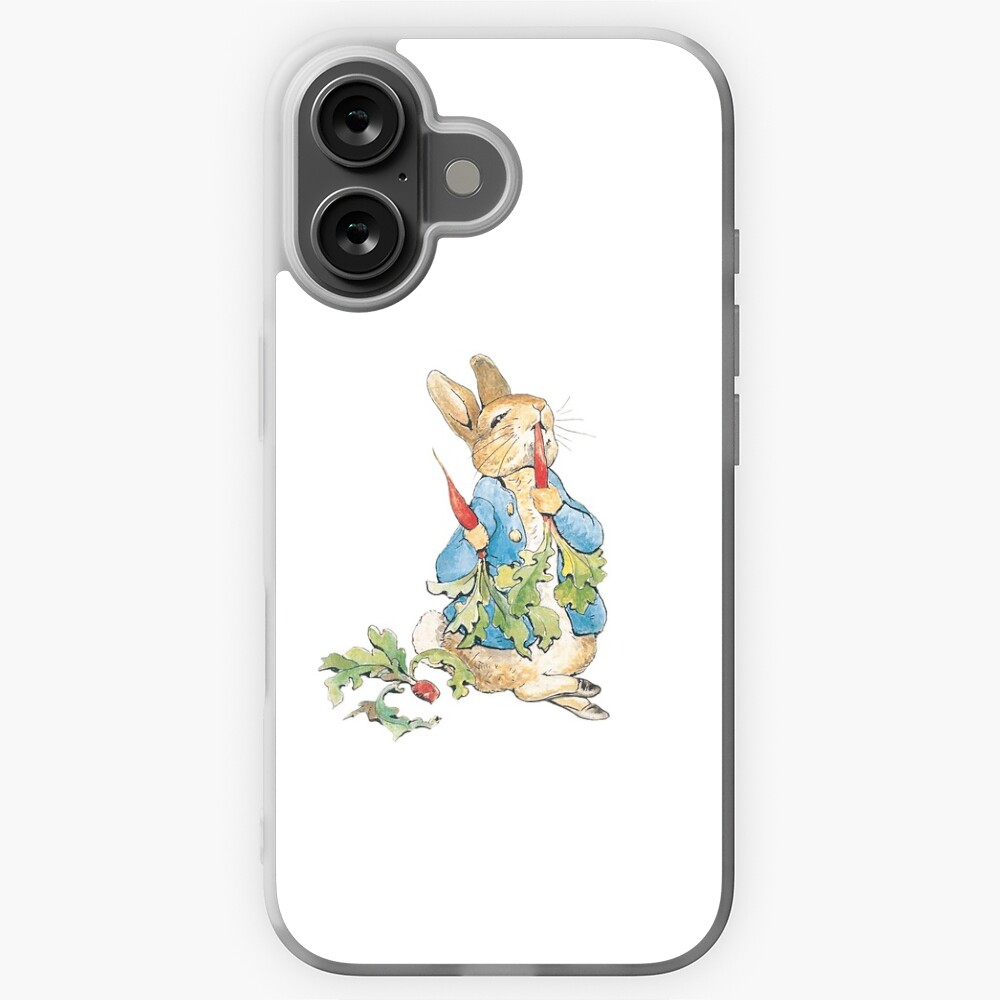 "Peter Rabbit Eating Carrots by Beatrix Potter - Vintage Art" Sticker ...