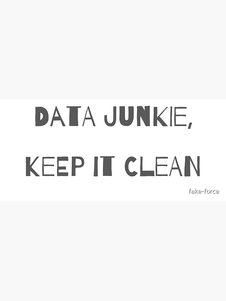 "Data Junkie" Sticker for Sale by fake-force | Redbubble