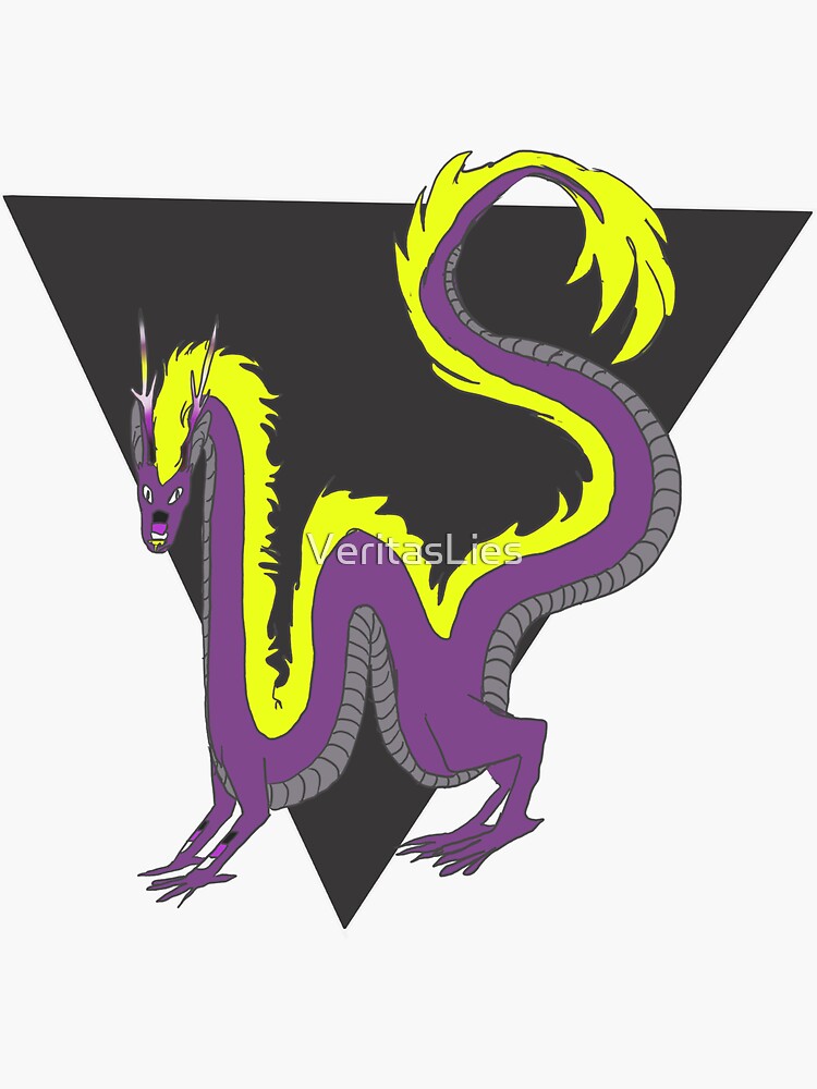 Nb Ace Pride Dragon Sticker For Sale By Veritaslies Redbubble