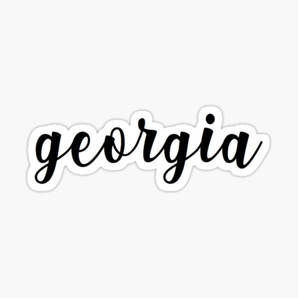 "Georgia" Sticker by 203stickers | Redbubble
