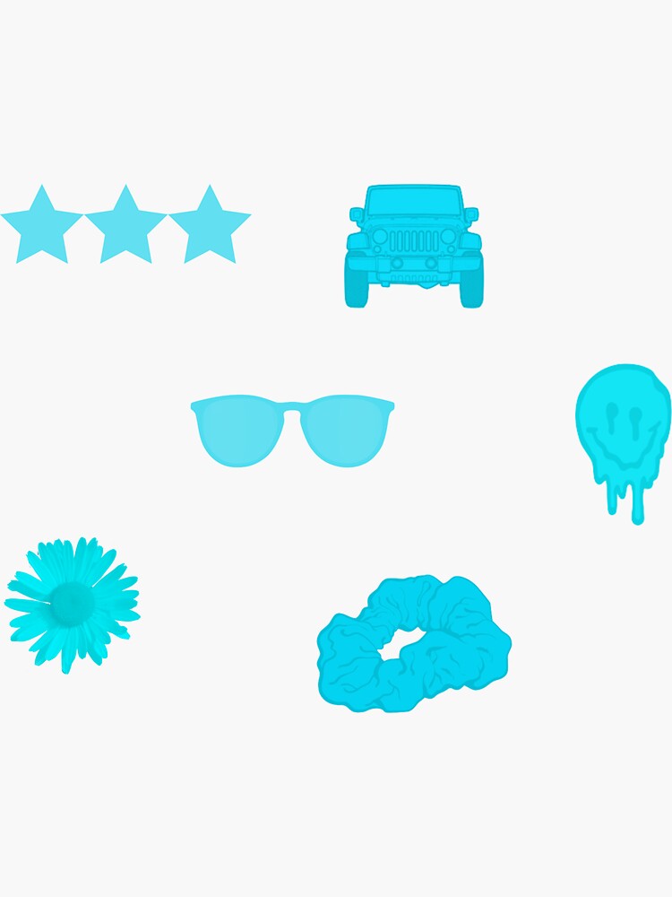 "blue Vsco Multi Pack" Sticker for Sale by stickersbynic | Redbubble