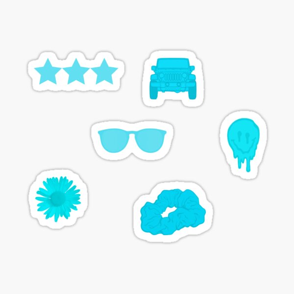 "blue Vsco Multi Pack" Sticker for Sale by stickersbynic | Redbubble