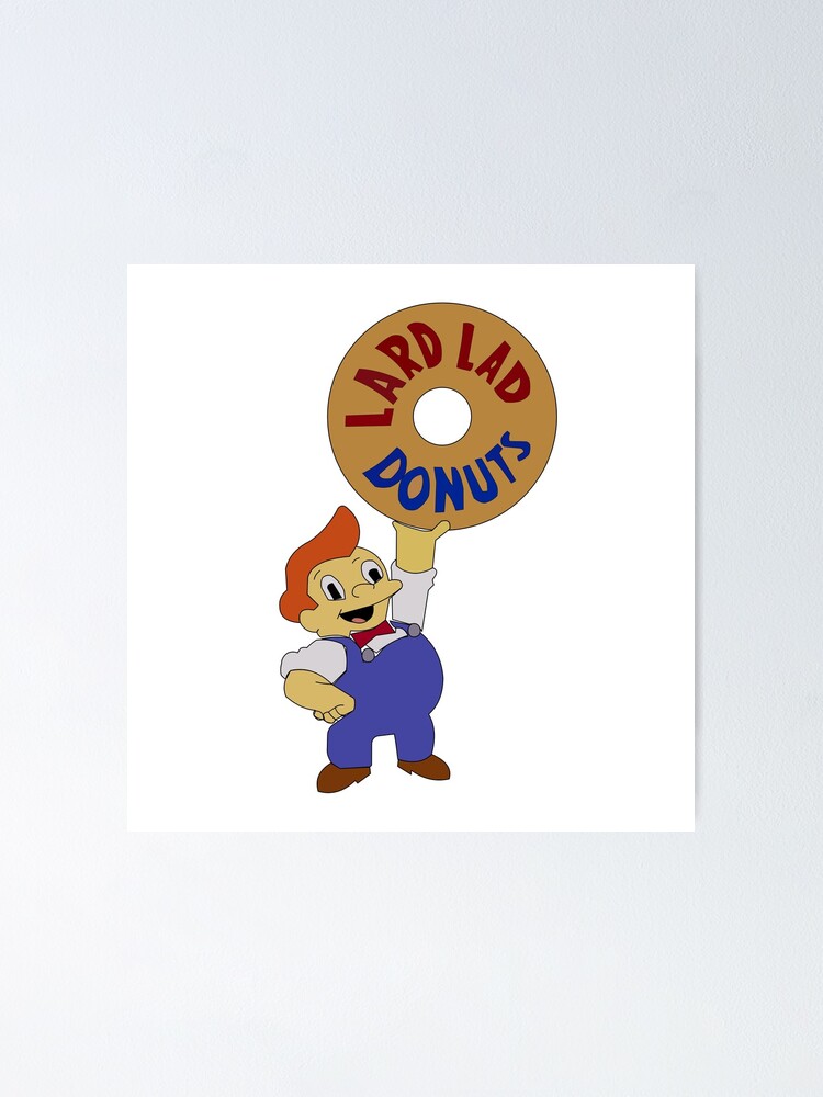 "Lard Lad Donuts" Poster for Sale by ApparelFanatics | Redbubble