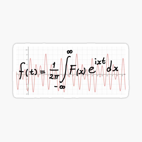 "Fourier transform" Sticker for Sale by javisolarte | Redbubble