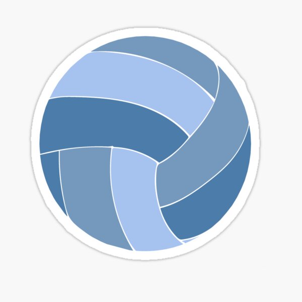 "Blue Volleyball Sticker " Sticker by MaddieandRenee | Redbubble