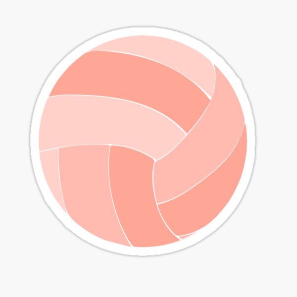 "Pink Volleyball Sticker " Sticker for Sale by Maddie Schneider | Redbubble