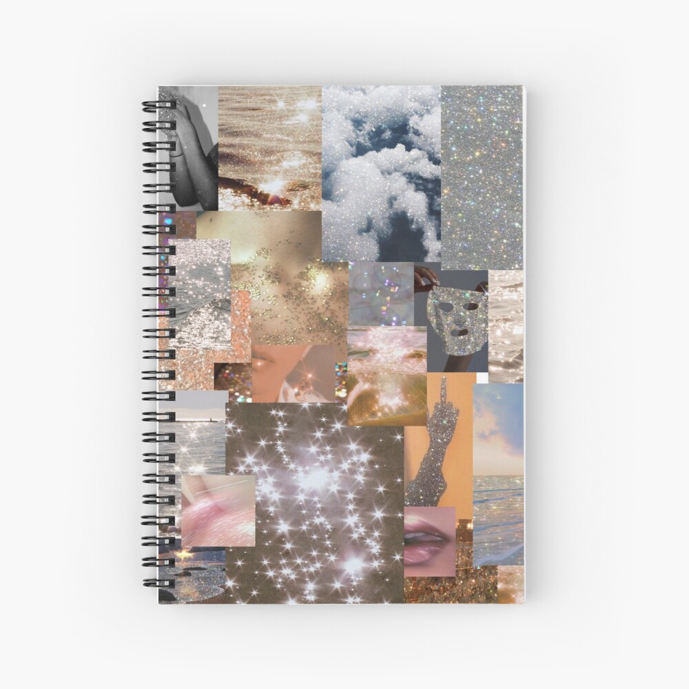 "Glitter Mood Board" Spiral Notebook for Sale by haleyerin | Redbubble