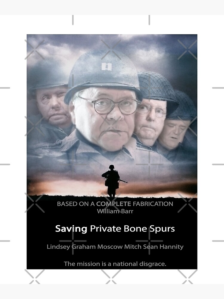 "Saving Private Bone Spurs" Poster for Sale by ToyoTees | Redbubble