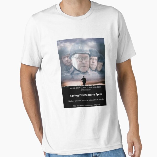 "Saving Private Bone Spurs" Essential T-Shirt for Sale by ToyoTees | Redbubble