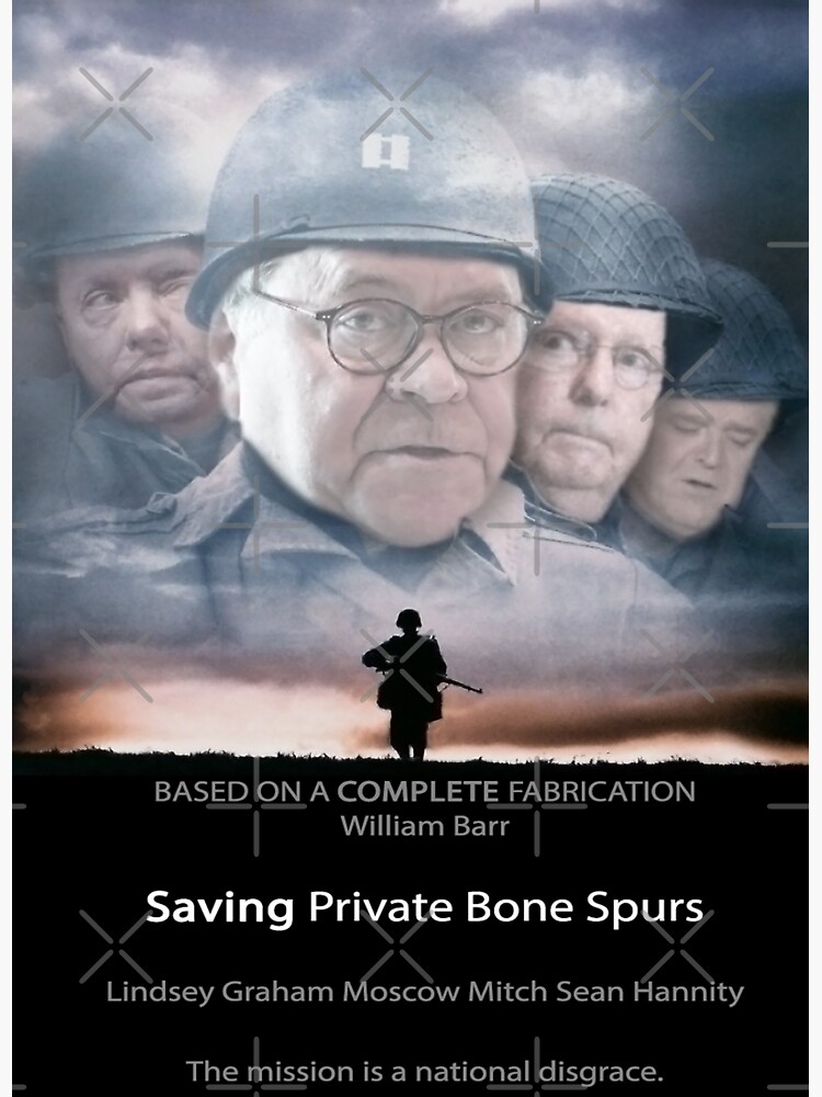 "Saving Private Bone Spurs" Sticker for Sale by ToyoTees | Redbubble