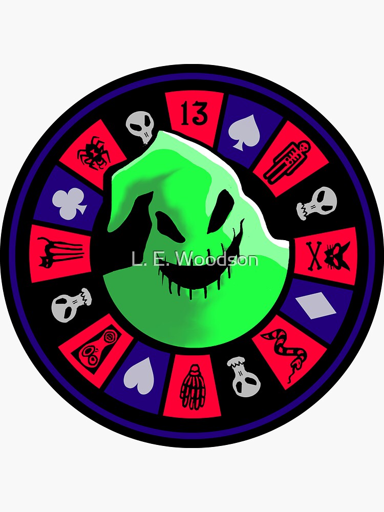 "Oogie Boogie Roulette Coin" Sticker for Sale by Elizadearg | Redbubble