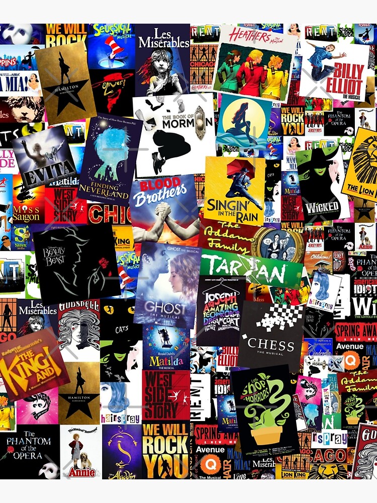 "Musicals Collage IV Original" Mounted Print for Sale by BrambleBox ...