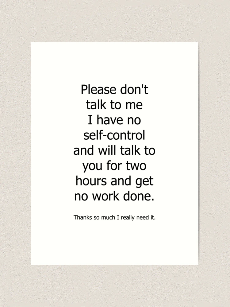Don T Talk To Me Meme