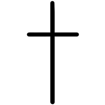 "Minimalist cross" Sticker by Dav-bel | Redbubble