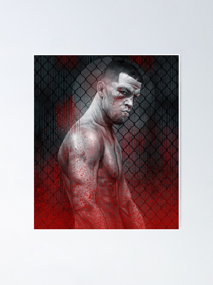 "Nate Diaz" Poster by andrekoeks | Redbubble