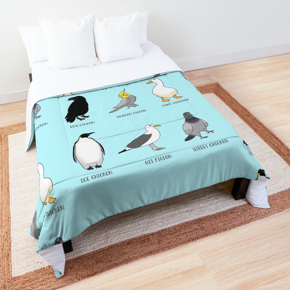 "crow emo pigeon, penguin ice chicken, pigeon street chicken, duck pond ...