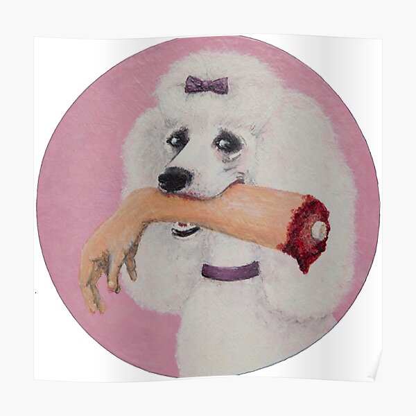 "Killer Poodle" Poster by rcmarble | Redbubble
