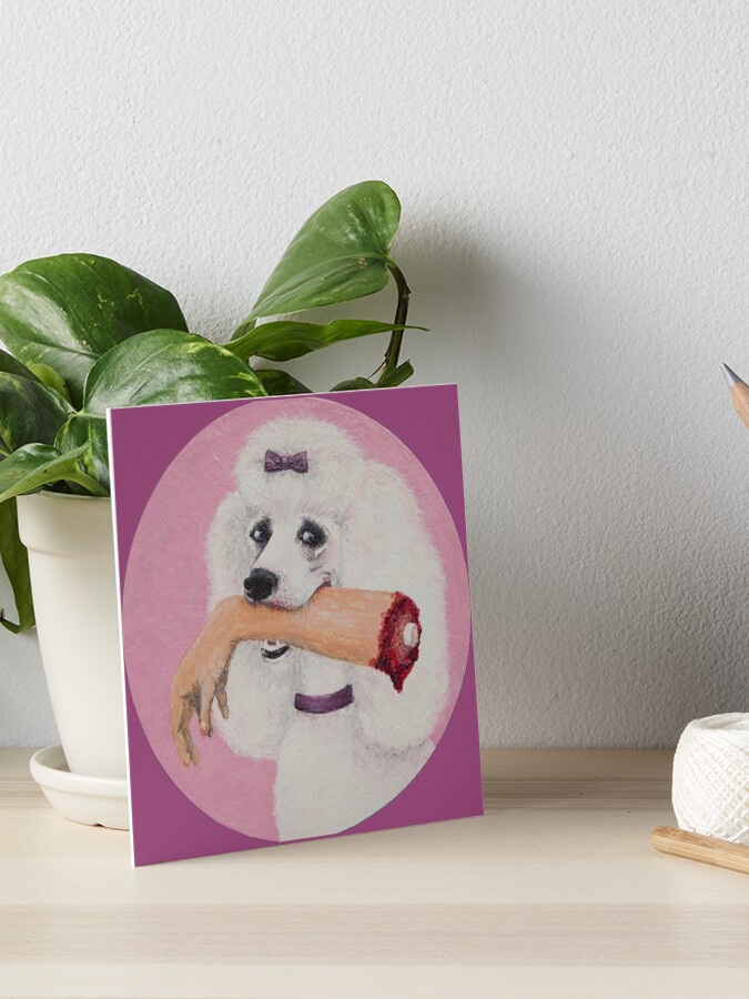 "Killer Poodle" Art Board Print for Sale by rcmarble | Redbubble