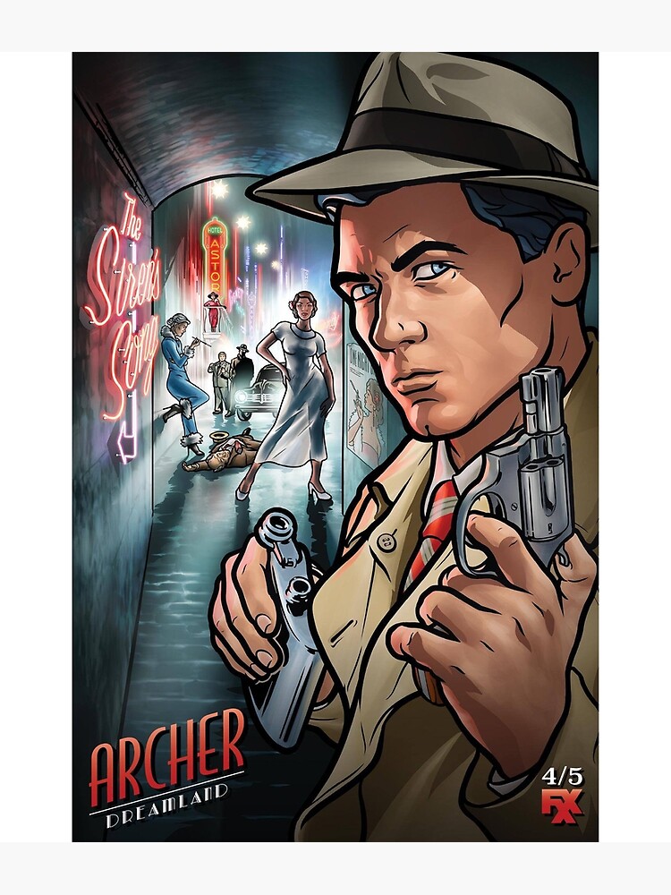 "ARCHER DREAMLAND" Poster for Sale by BEGROTESQUE | Redbubble