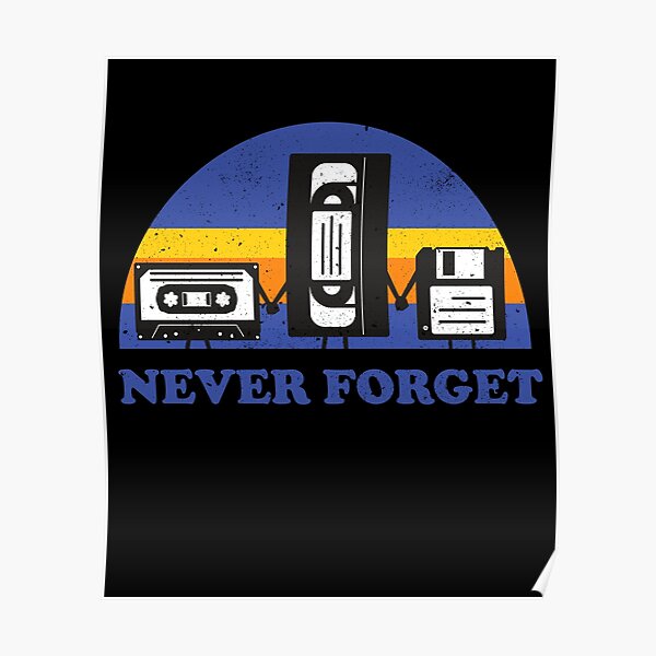 Laptop Never Forget Vintage Retro Throwback VHS Floppy Disc Cassette ... Laptop Never Forget Vintage Retro Throwback VHS Floppy Disc Cassette ...