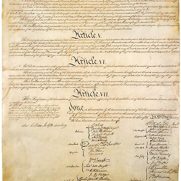 "Original Signature Page of the United States Constitution Page 4 of 4 ...