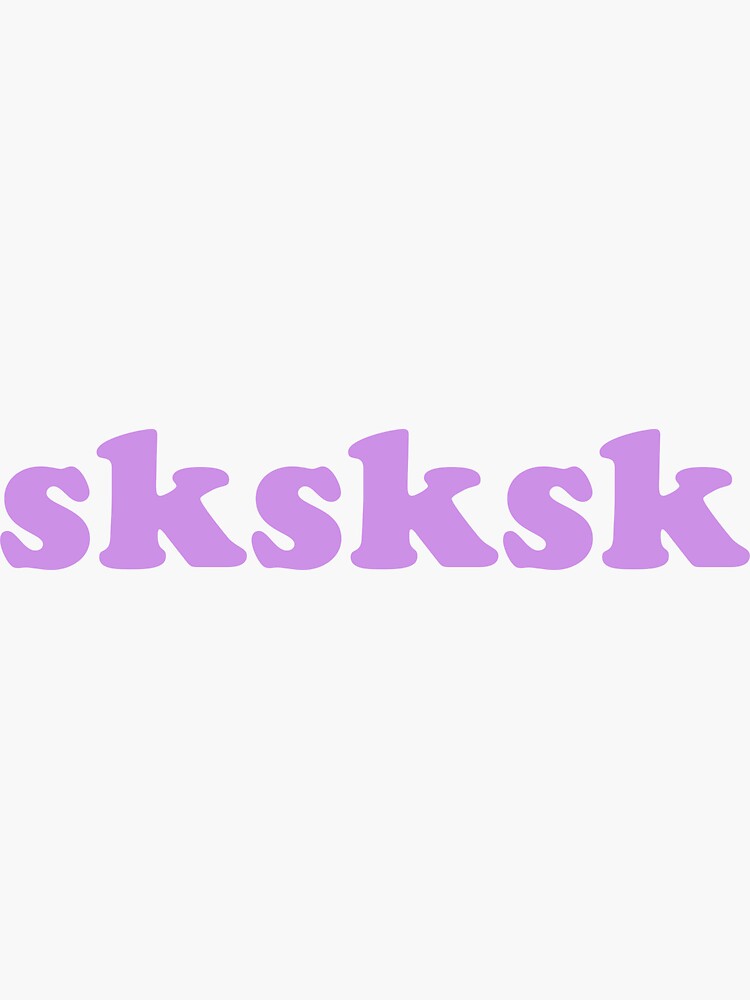 "Sksksk vsco girl purple" Sticker by ferbal | Redbubble