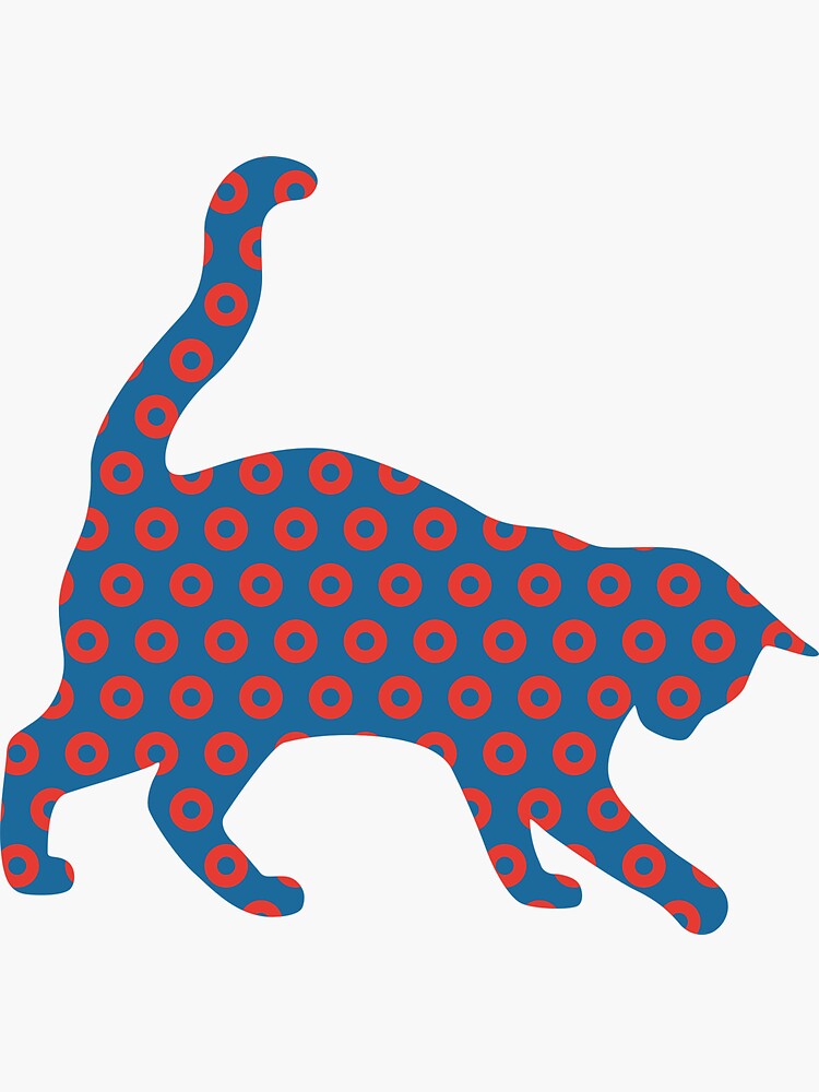 "Phish Your Pet Cat Donuts" Sticker by NeddyBetty | Redbubble