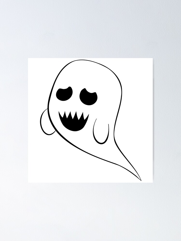 "Smug ghost " Poster for Sale by BearLynx38 | Redbubble