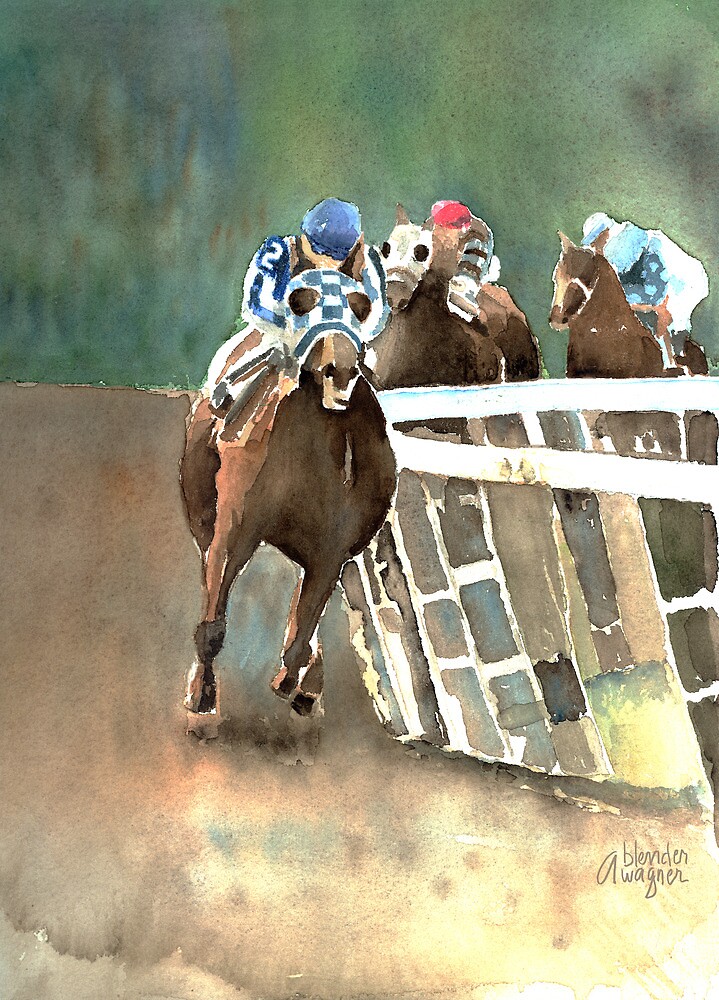 "Into The Stretch And Heading For Home-Secretariat" by Arline Wagner ...