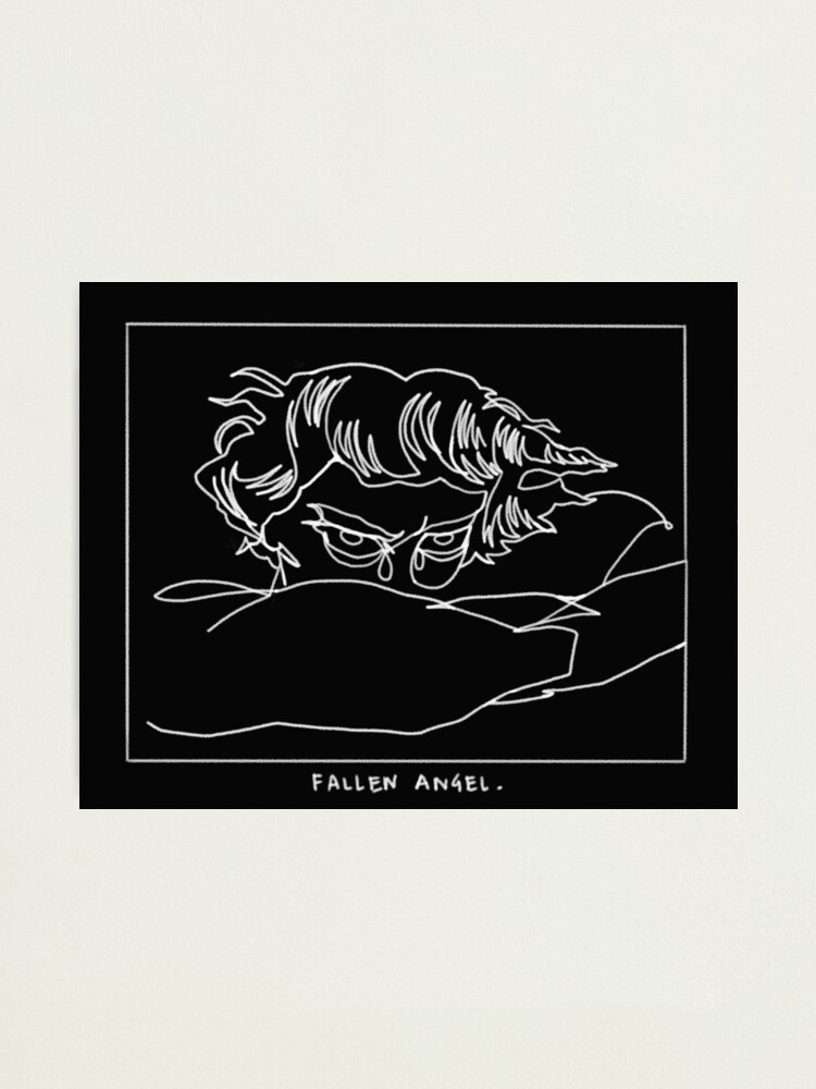 "'Fallen Angel' Alexander Canabel Line Art" Photographic Print for Sale ...