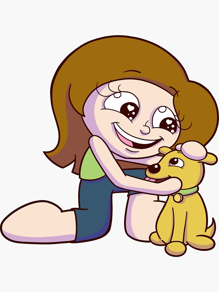 "Riley_Sticker_01" Sticker for Sale by LitleAnimatedMe | Redbubble