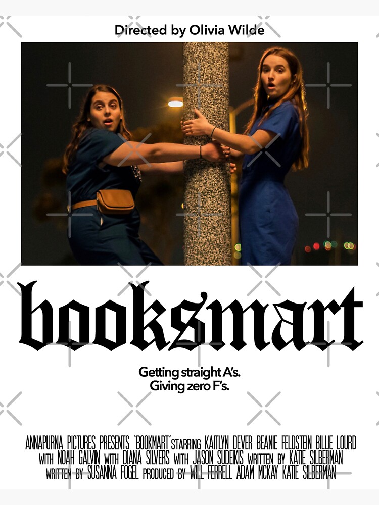 "BOOKSMART - A24 style movie poster - indie movie - alternative poster ...