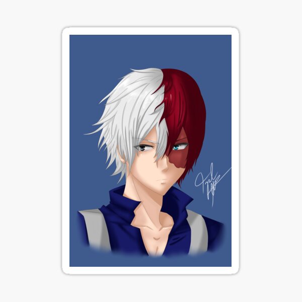 "Shoto Todoroki" Sticker for Sale by artisadesire | Redbubble