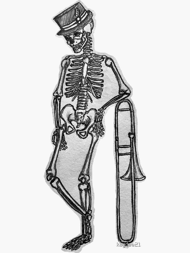 "The Bone Man" Sticker for Sale by kaydee21 | Redbubble
