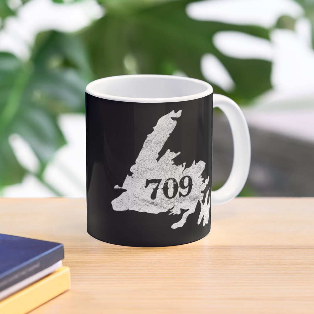 "709 Area Code NFLD || Newfoundland and Labrador Clothing & Shirts" Mug ...