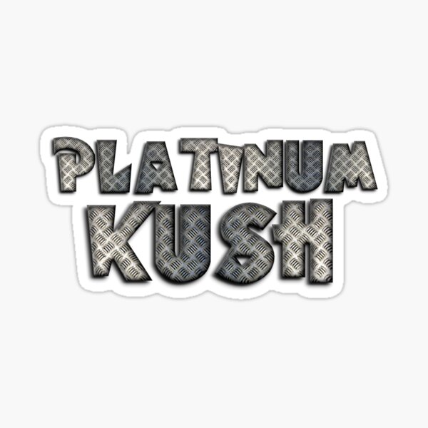 Cannabis Indica-Platinum OG strain sticker Paper Stickers etna.com.pe