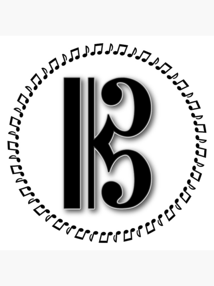 "Alto or Tenor Clef Music Note Design C-Clef " Art Print by warrior ...