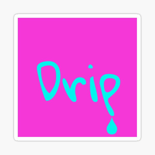 "Drip logo" Sticker for Sale by statictextiles | Redbubble