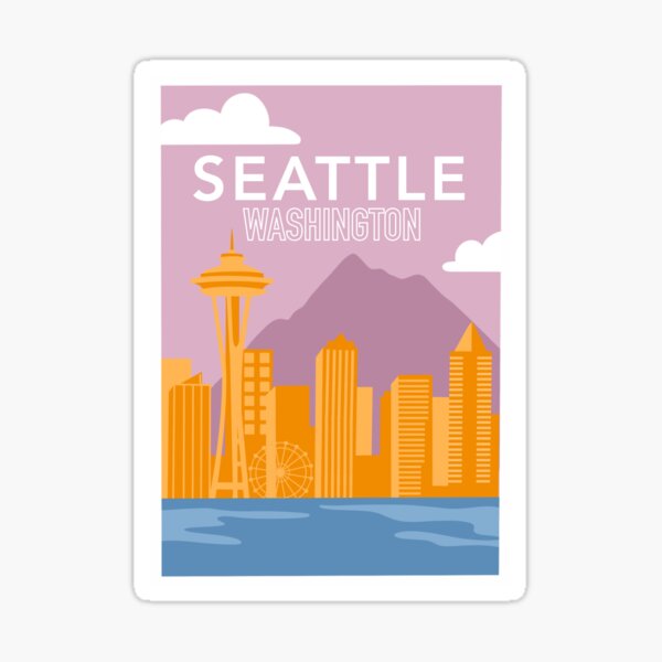 "Seattle Washington" Sticker by mshem | Redbubble